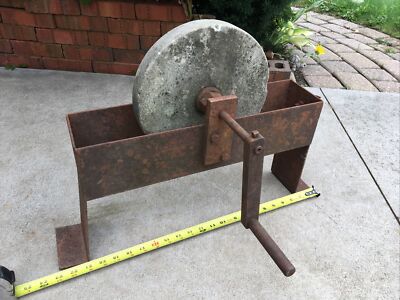 Antique Grinding Stone Wheel for sale | Only 2 left at -70%