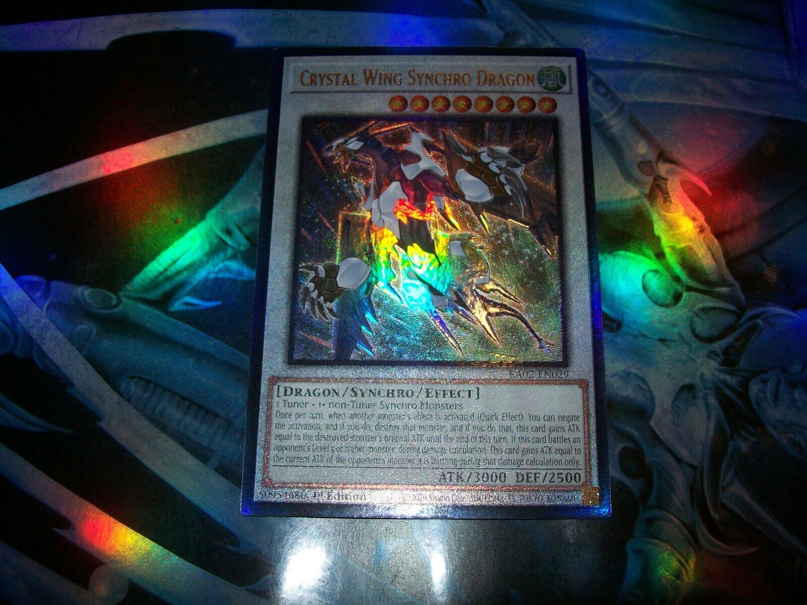 Crystal Wing Synchro Dragon 1st Edition Prismatic Ultimate Crystal Wing Synchro Dragon 1st Edition Prismatic Ultimate