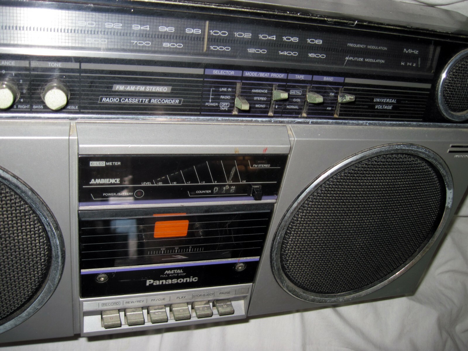 Panasonic RX-5080 Vintage Boombox Radio Cassette Recorder LINE Panasonic RX-5080 Vintage Boombox Radio Cassette Recorder LINE
