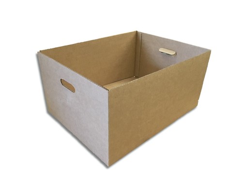 10 x Handy Large Open Top Boxes 21” x 15.5” x 10.5 - Heavy Duty Storage ...