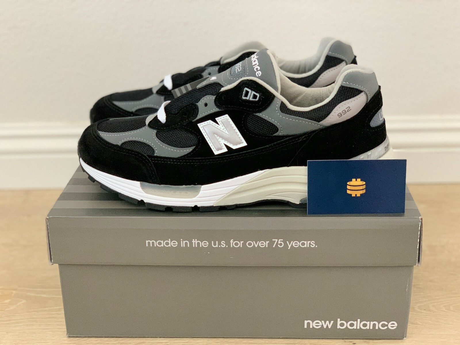 New Balance M992 Black/Gray Suede M992EB Sizes 10.5 - 14 のeBay公認海外通販｜セカイモン