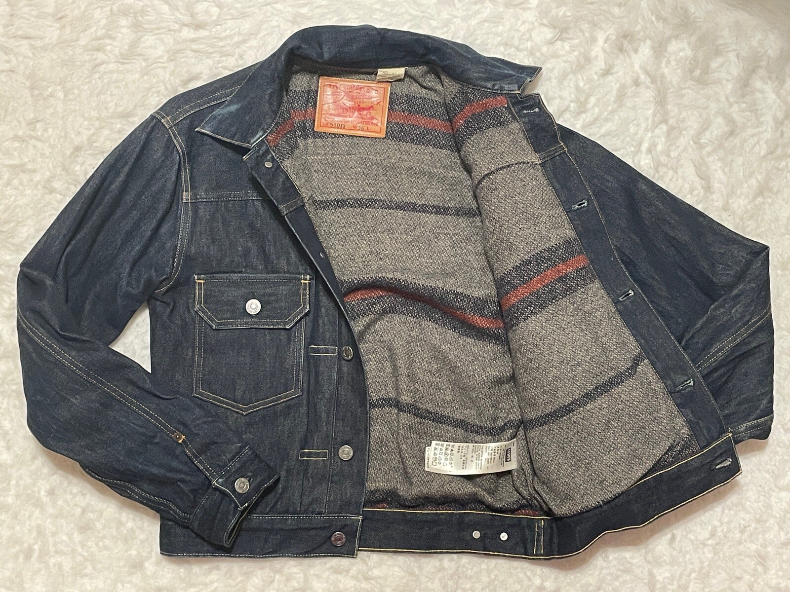 Rare Levis LVC 1953 Blanket Lined Type II Denim Jacket 519xx Size 36 Made In USAのeBay公認海外通販｜セカイモン
