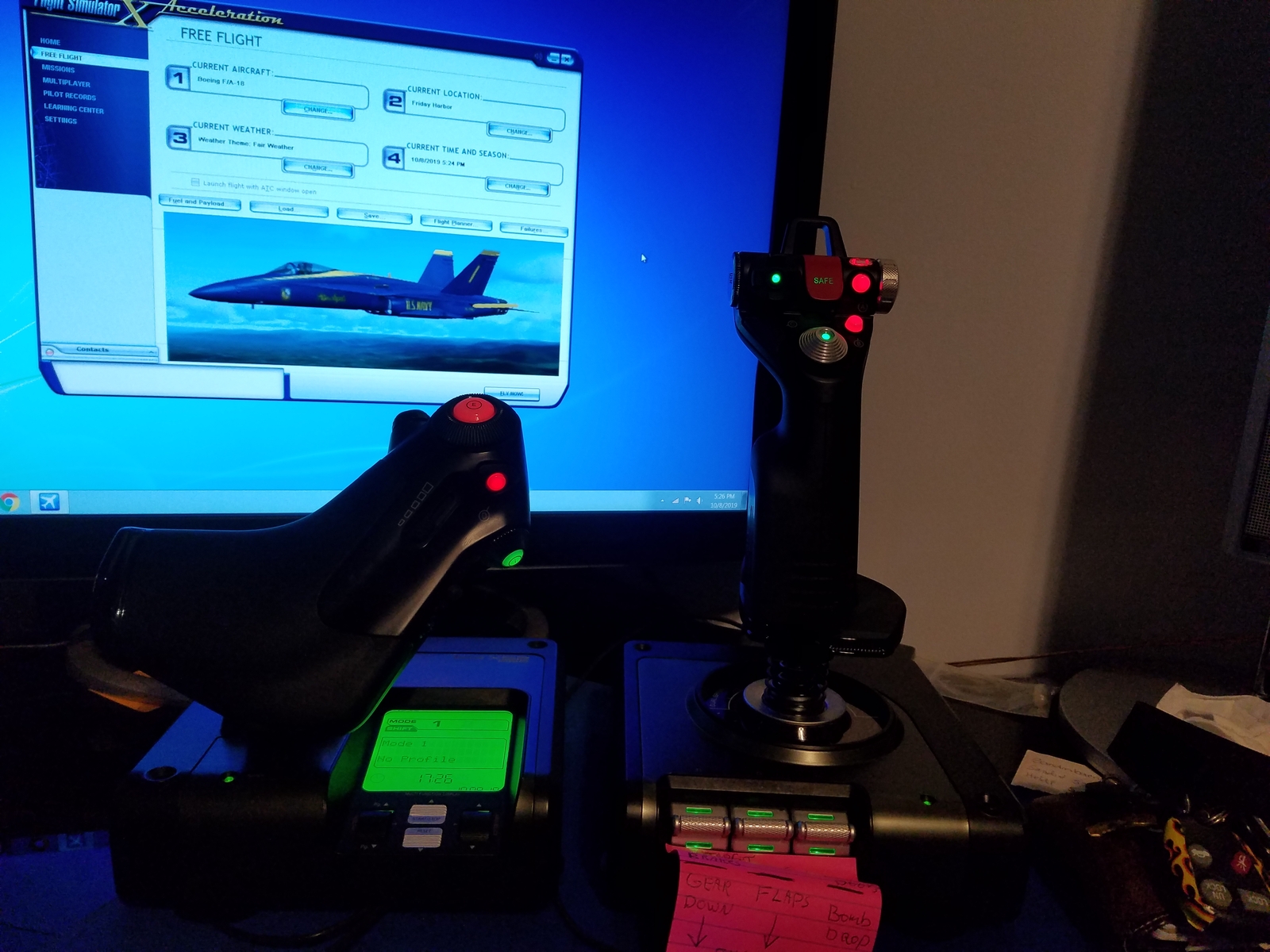 Saitek X52 Flight Control System Controller and Joystick Simulator With Manual 21165105966| eBay