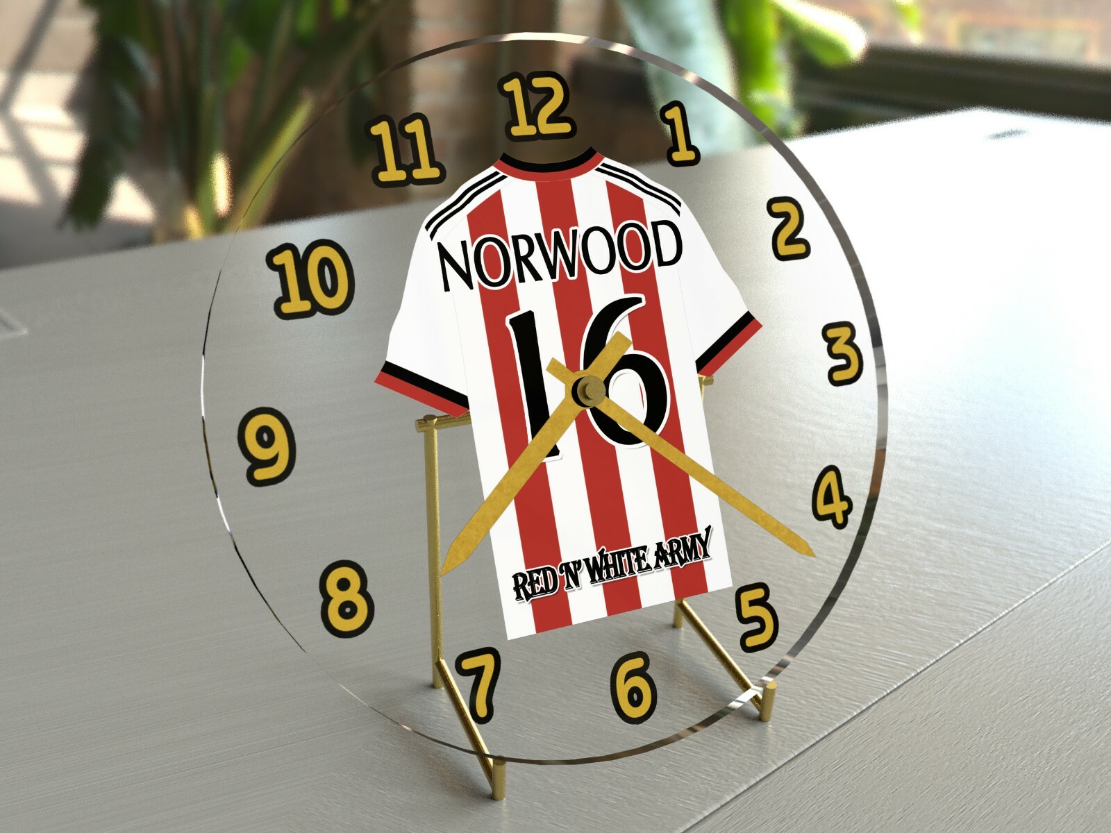 Personalised EPL Premier League Football Club Themed Desktop Clocks ...