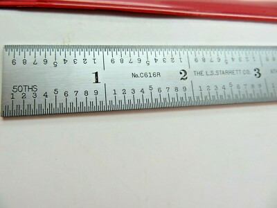 Rules - Starrett 6 Scale