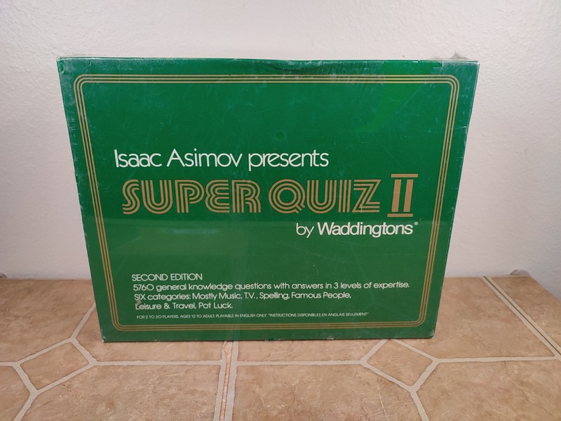 Isaac Asimov presents Super Quiz II (1983) Board Game – Board Game Guys