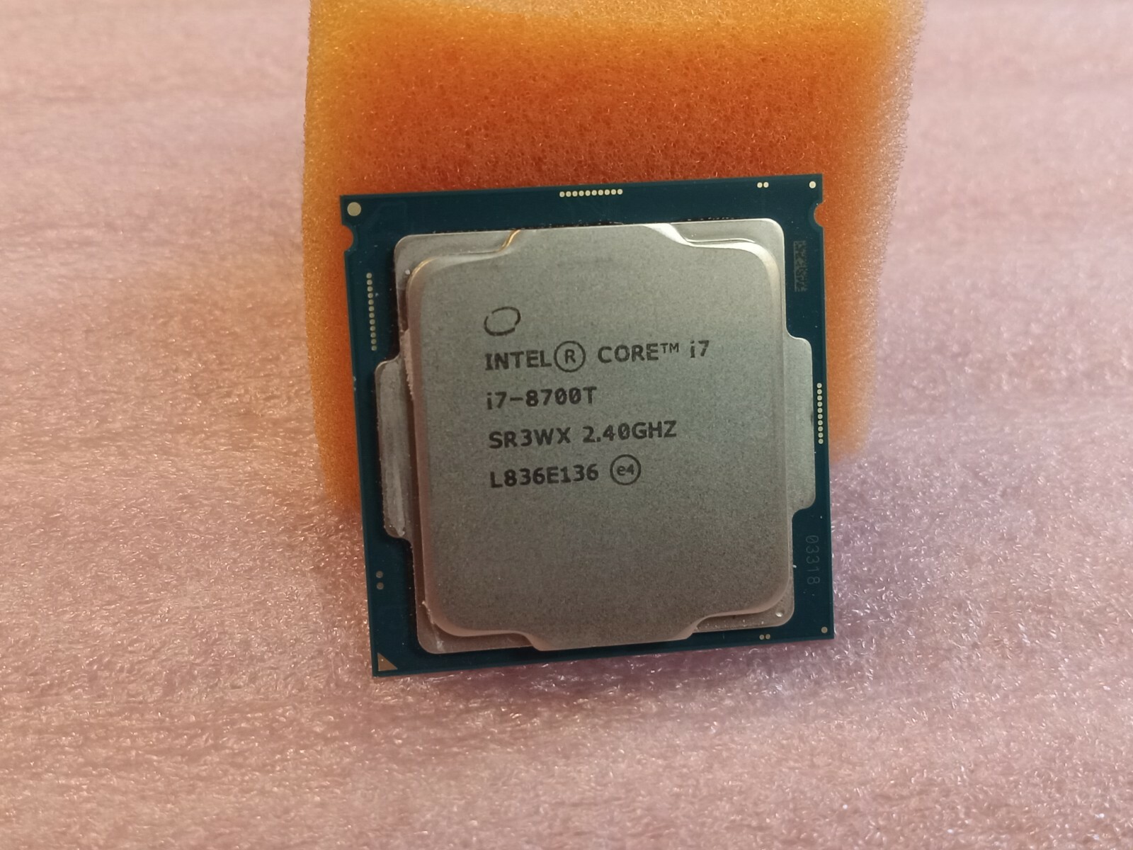 Intel Core i7-8700T 2.4GHz 6C/12T 12MB 8GT/s 35W SR3WX Desktop CPU ...