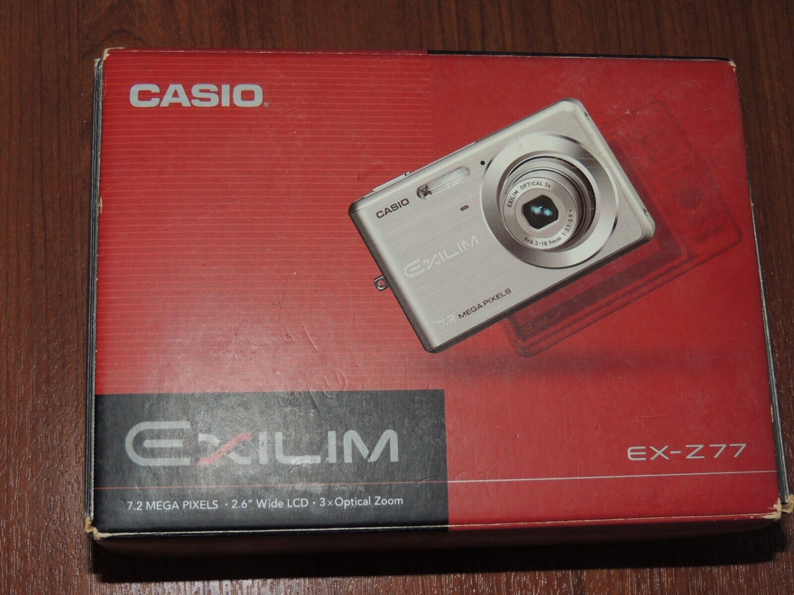 Open Box - Casio Exilim EX-Z77 7.2 MP Camera - SILVER Open Box - Casio Exilim EX-Z77 7.2 MP Camera - SILVER