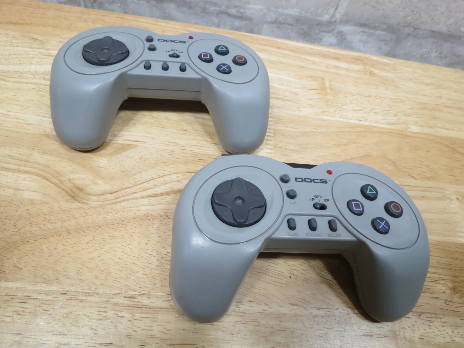 2 Docs Wireless Controller PS1 PlayStation 1 Untested Parts Only No Receiver