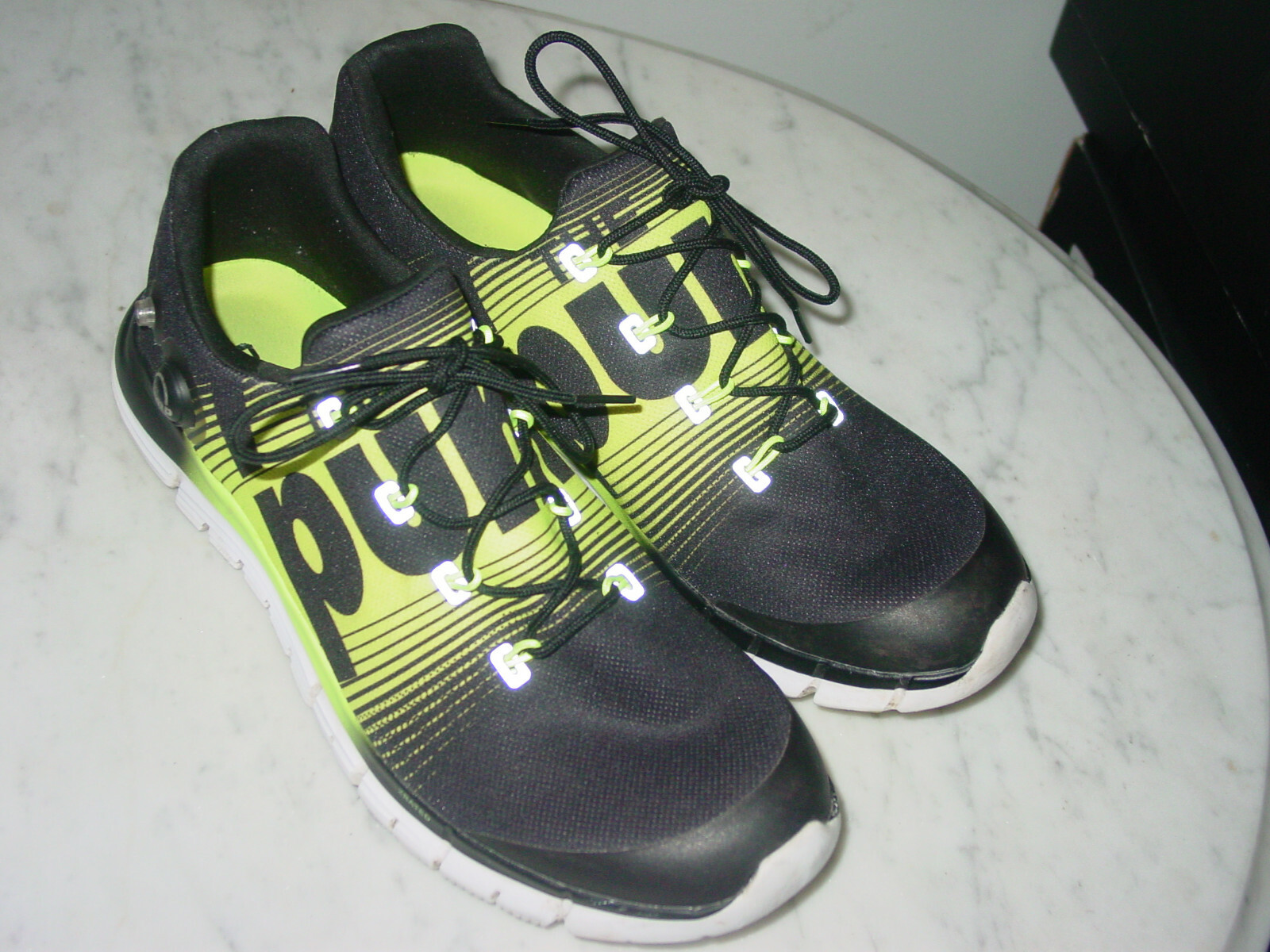 Mens Reebok ZPump Fusion M47888 Black/Solar Yellow Running Mens Reebok ZPump Fusion M47888 Black/Solar Yellow Running