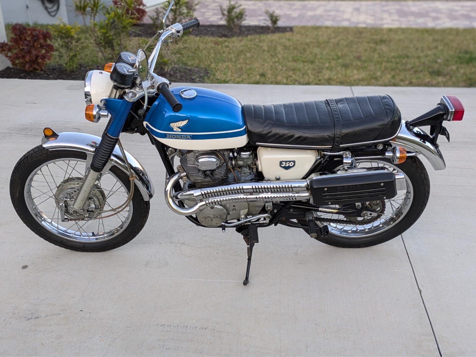1969 Honda Cl350 Cl 350 Scrambler Twin Original Motorcycle Low Miles Cb Sl Blue - Used Honda Cl ...