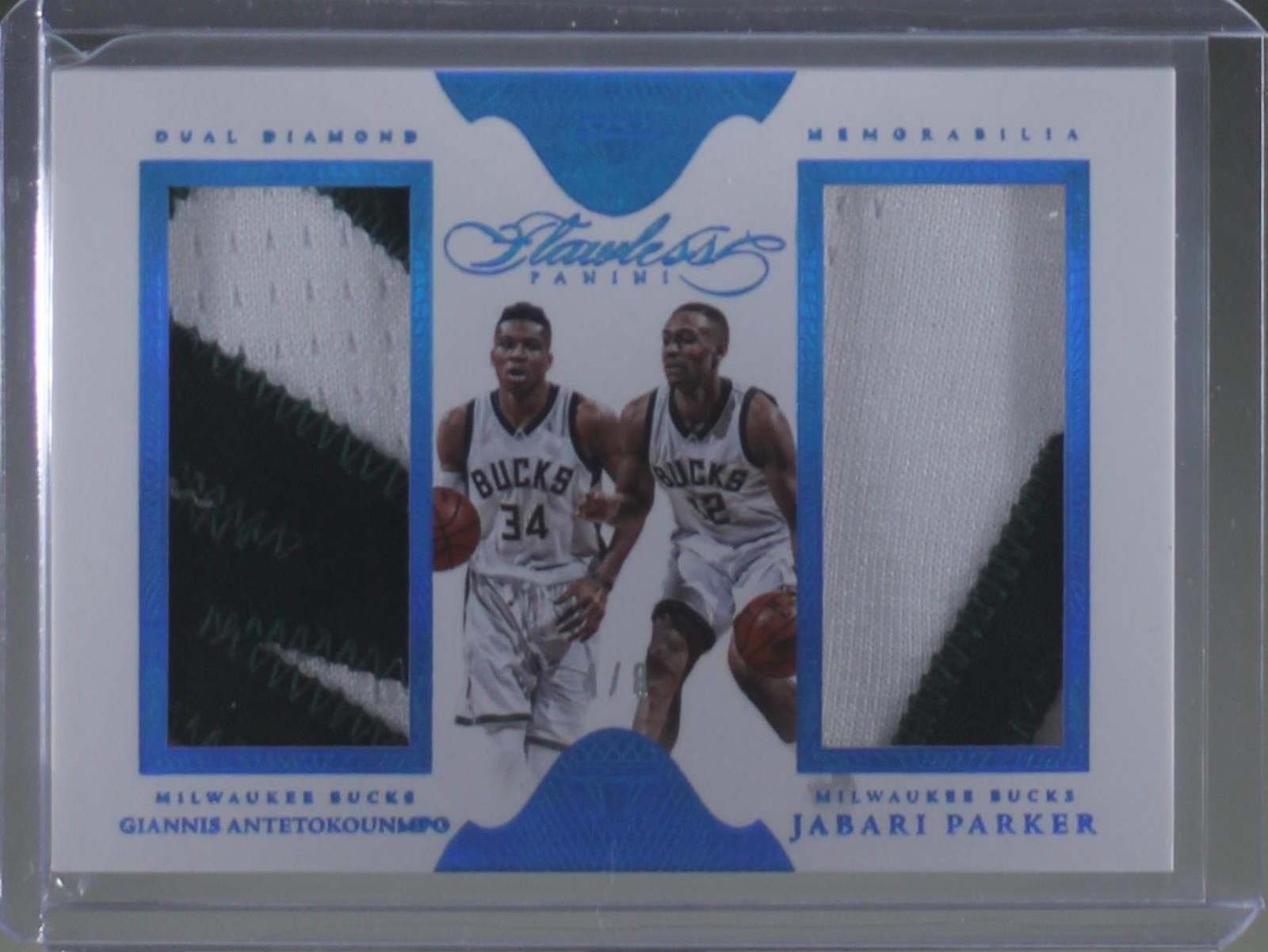 2015-16 Panini Flawless - Dual Diamond Memorabilia Sapphire #DD-MILW ...