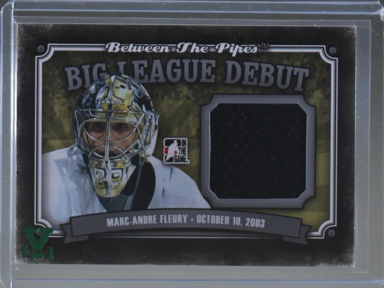 2013-14 In the Game Between the Pipes - Big League Debut Silver ITG ...