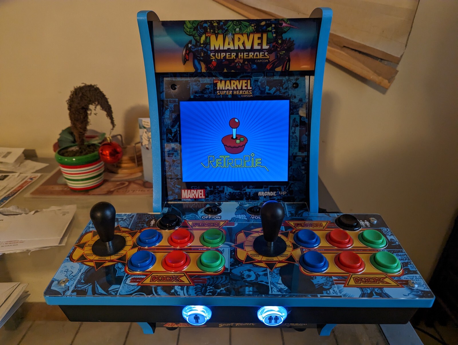 Arcade1Up Marvel Super Heroes Countercade - Custom with Raspberry Pi 4 ...