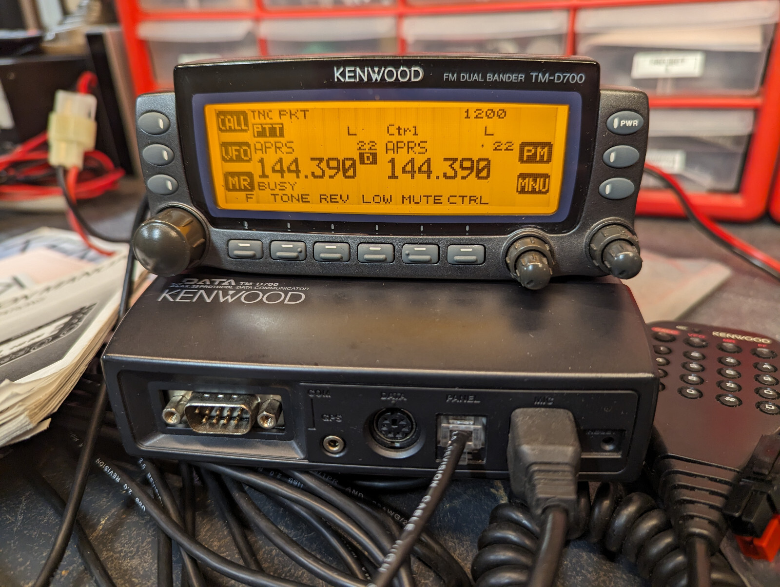 Kenwood TM-D700A with Byonics GPS5 and Programming cable