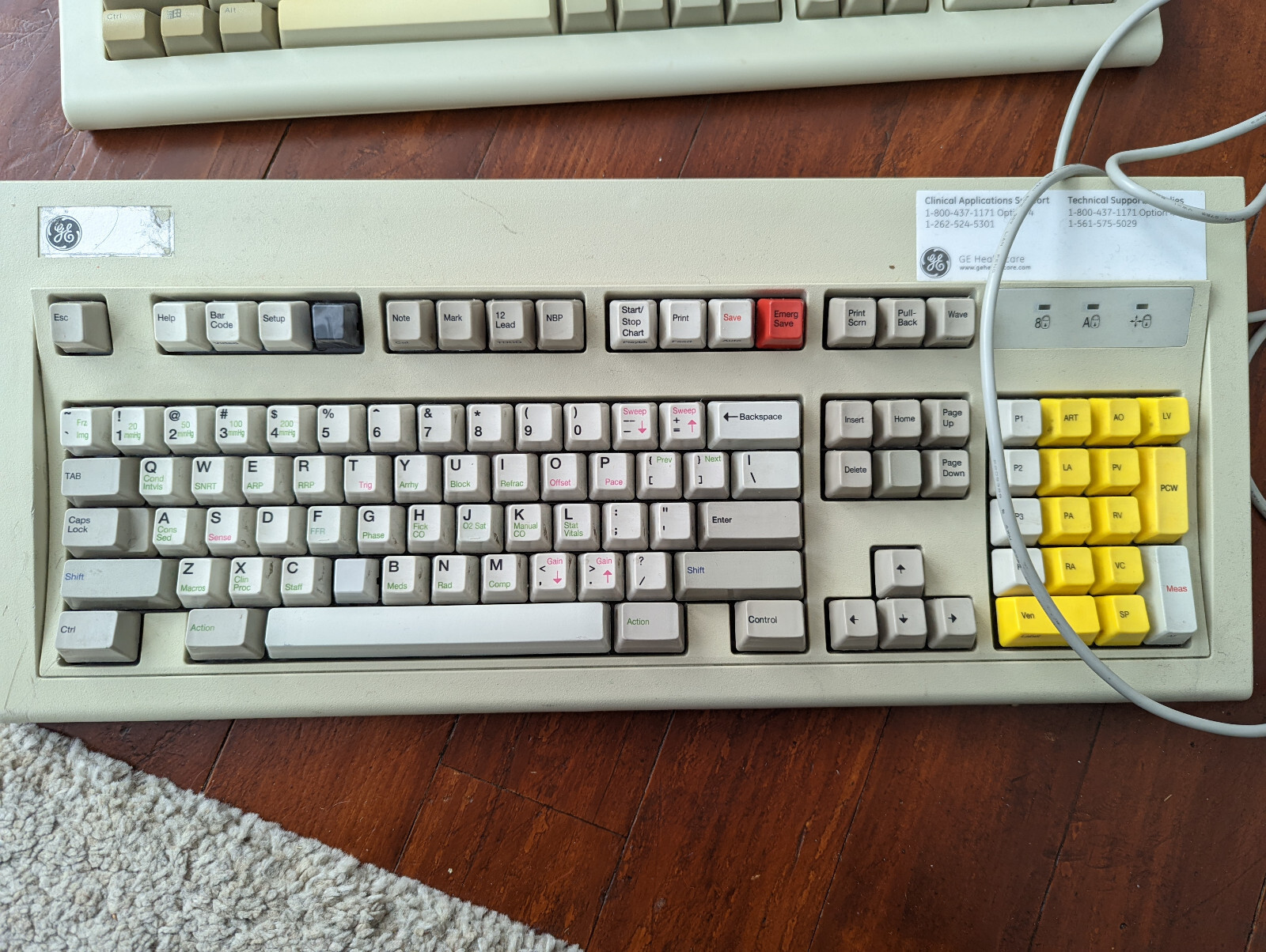 GE Healthcare/Medical Systems Unicomp Wired Model M Keyboard