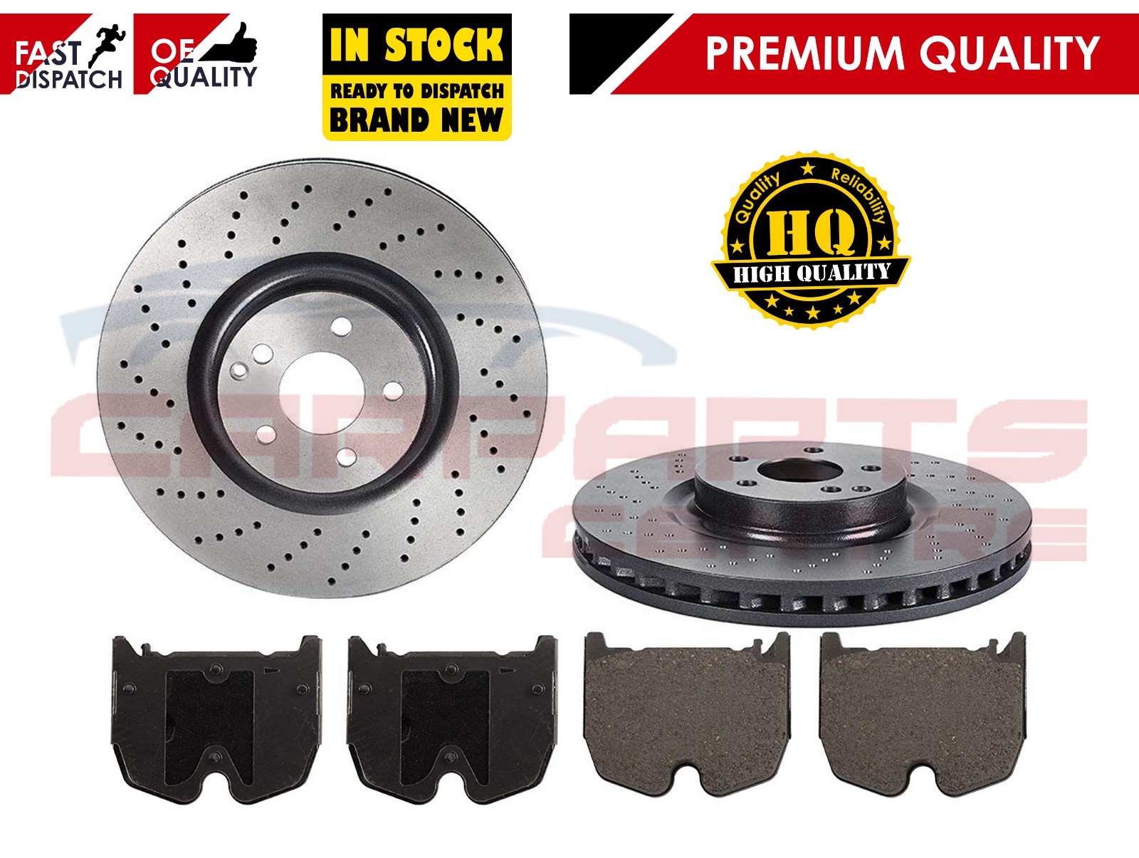FOR MERCEDES SL-55 AMG R230 06-12 FRONT VENTED BRAKE PADS DISCS 360mm | eBay