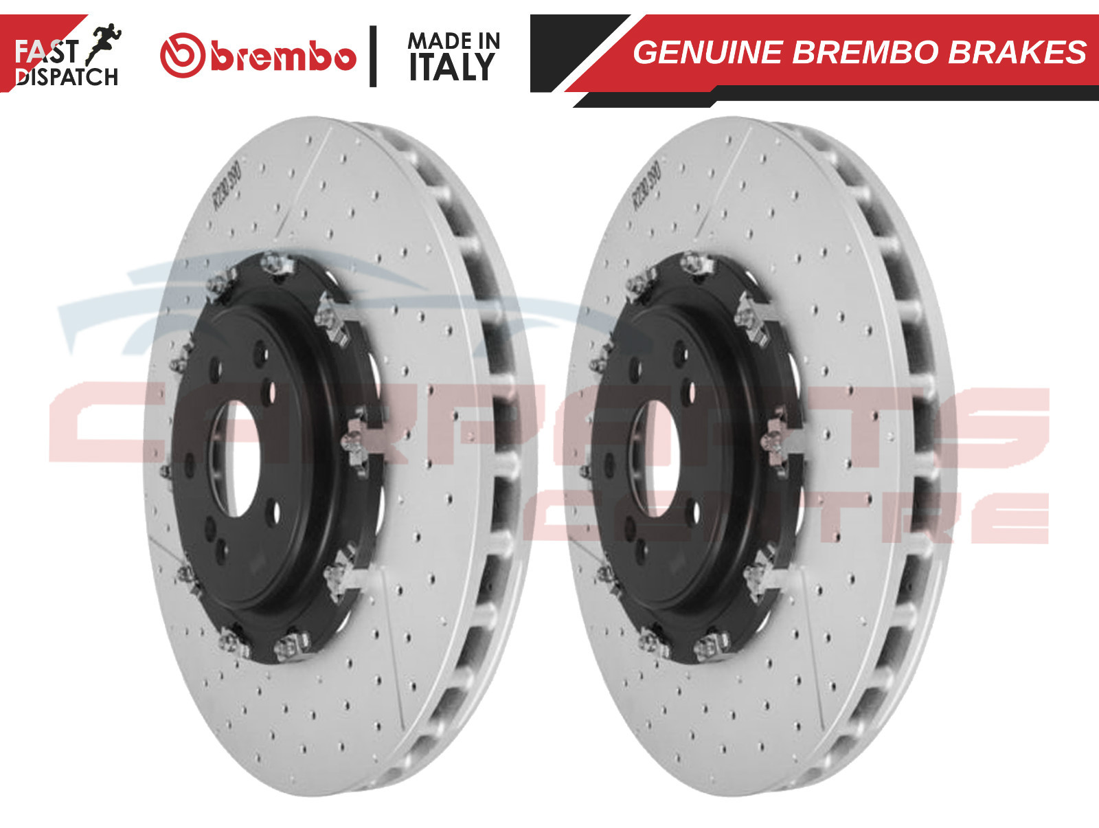 FOR MERCEDES C63 AMG 12- FRONT BREMBO 2 PIECE FLOATING DRILLED BRAKE DISCS 390mm | eBay