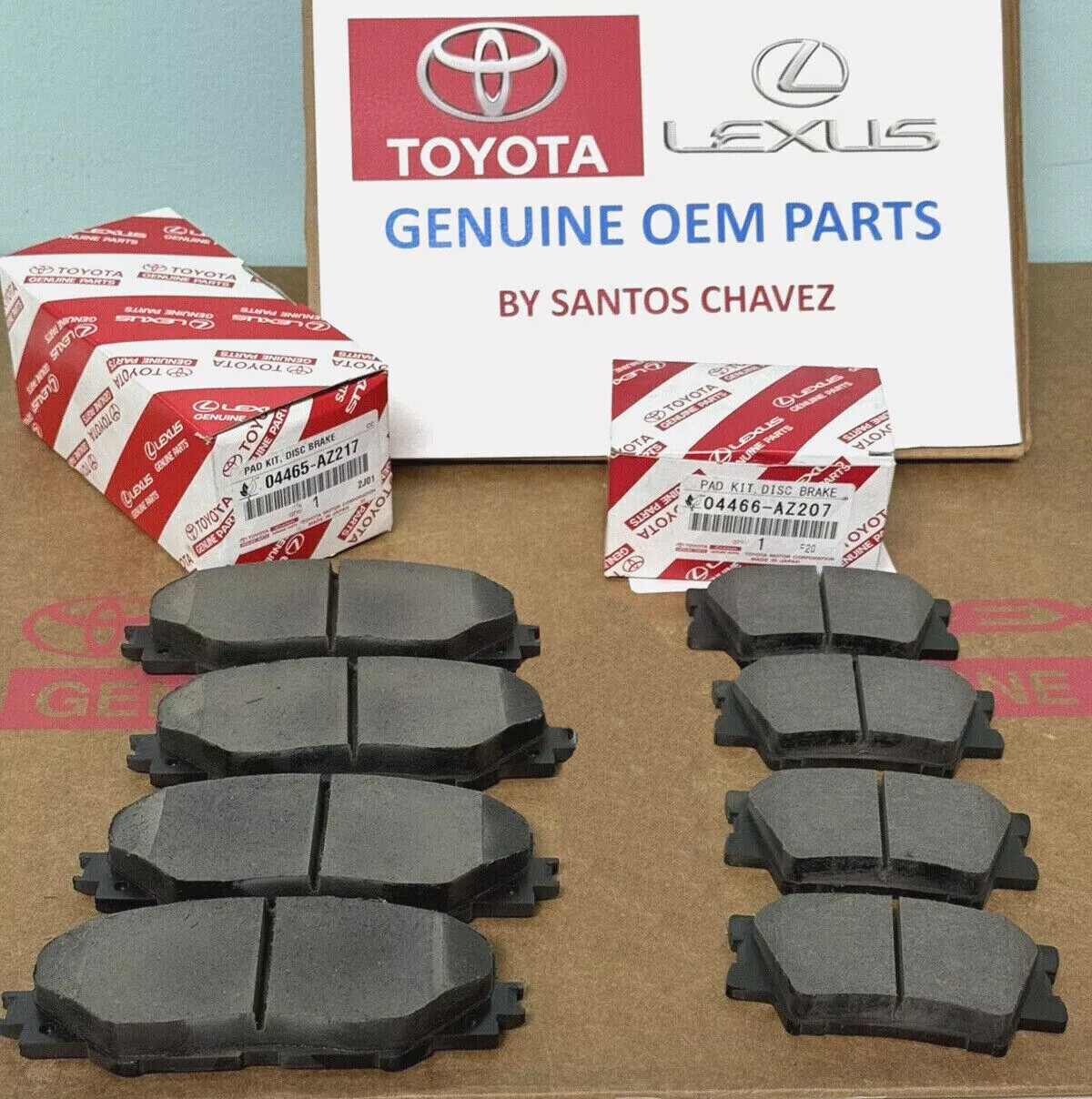 OEM GENUINE 2010-2018 TOYOTA RAV4 XLE &LIMITED FRONT And REAR BRAKE ...
