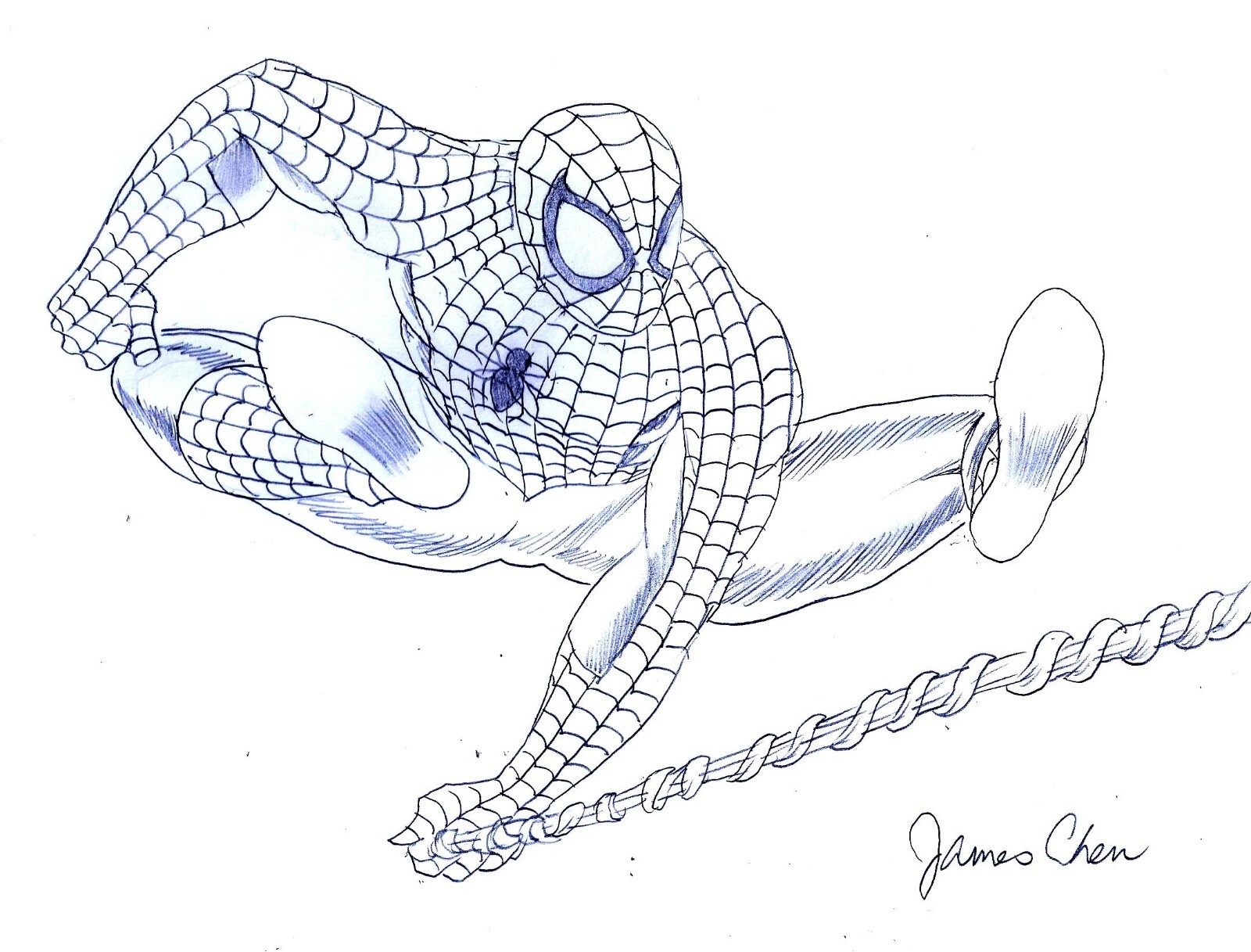 Spiderman Pencil Drawings