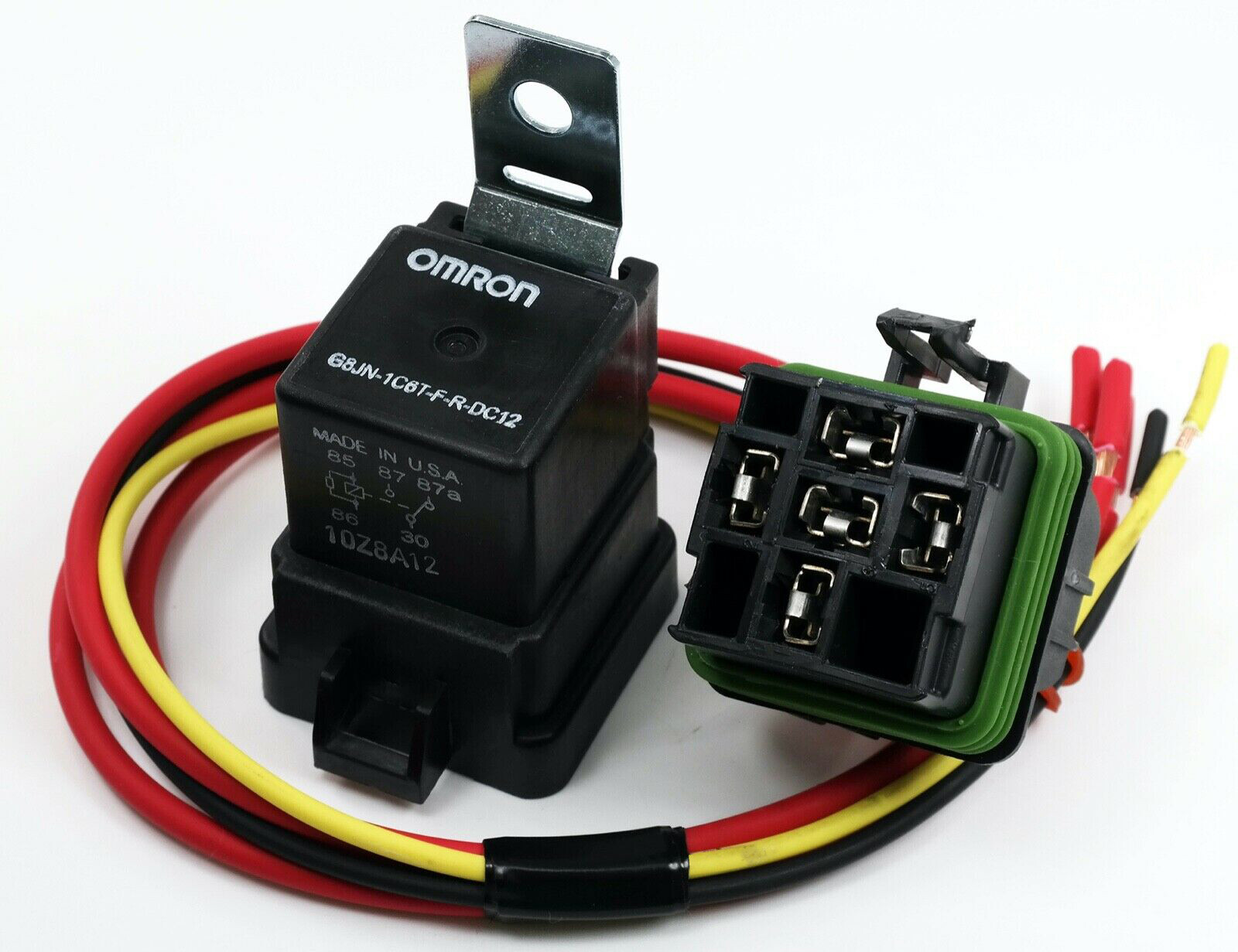 Delphi/Omron 50/30 Amps Relay & 10" Wire Harness Weatherproof Connector ...