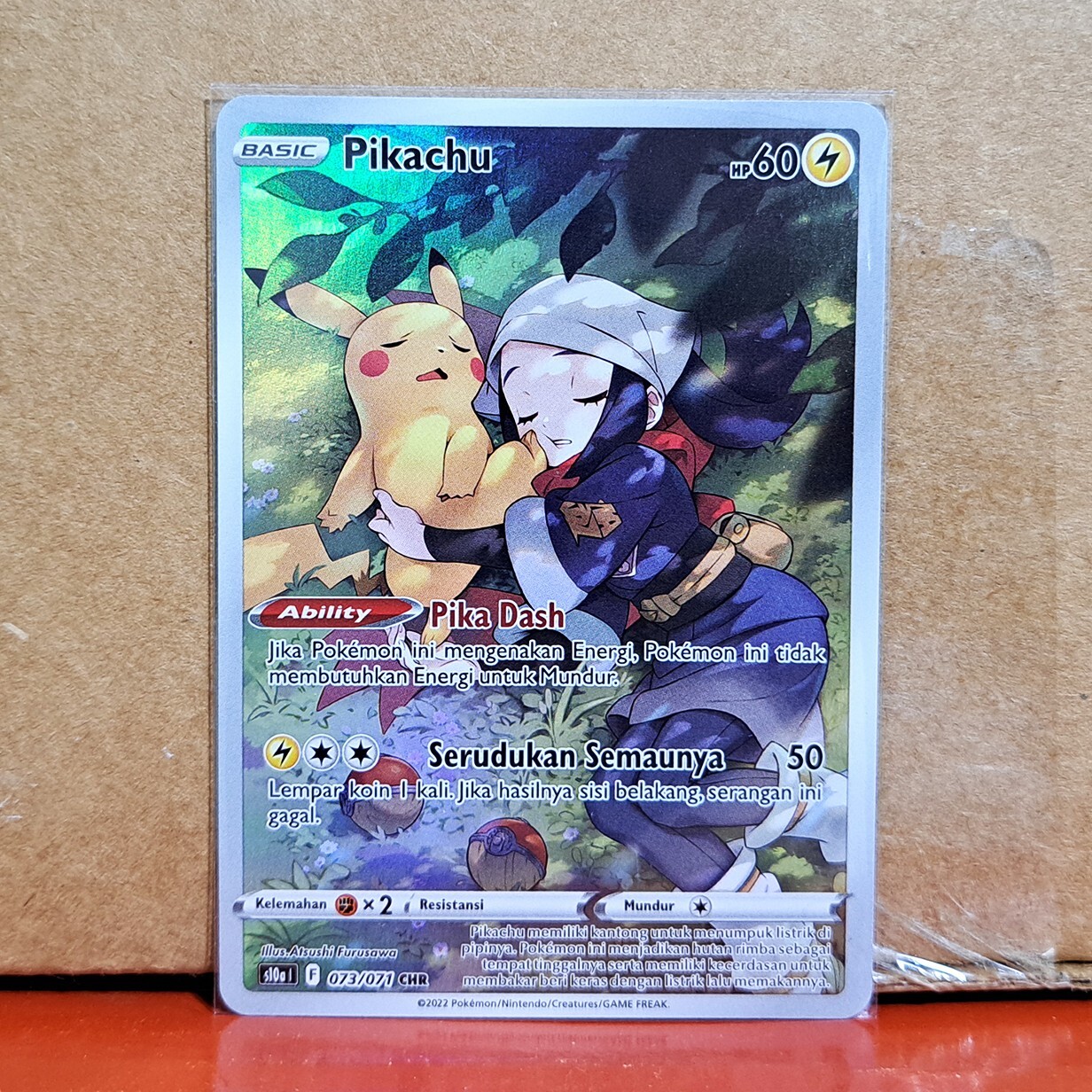 Pikachu 073/071 CHR S10a FA Full Art Dark Phantasma Pokemon Pikachu 073/071 CHR S10a FA Full Art Dark Phantasma Pokemon
