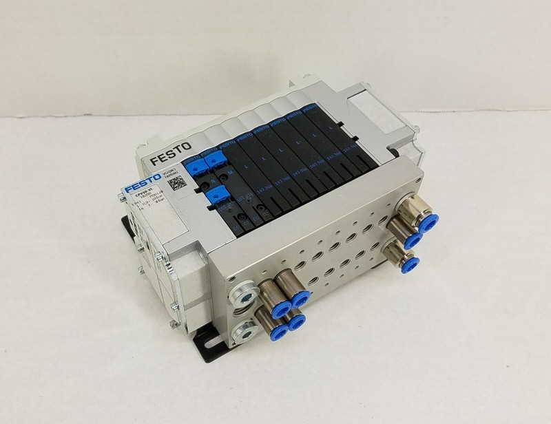 Festo Cpv10 Valve Manifold W/ Cpv10-ge-fb-8-cpi, (3) 161368, 161414, 161417