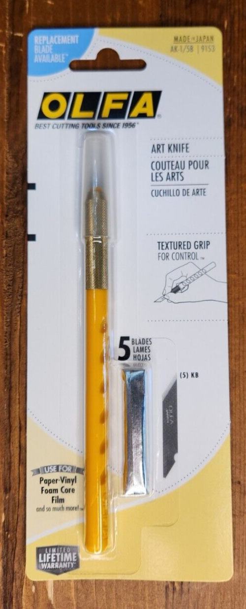Olfa Art Knife Model AK-1/5B 9153 With 5 Blades | Pricetronic