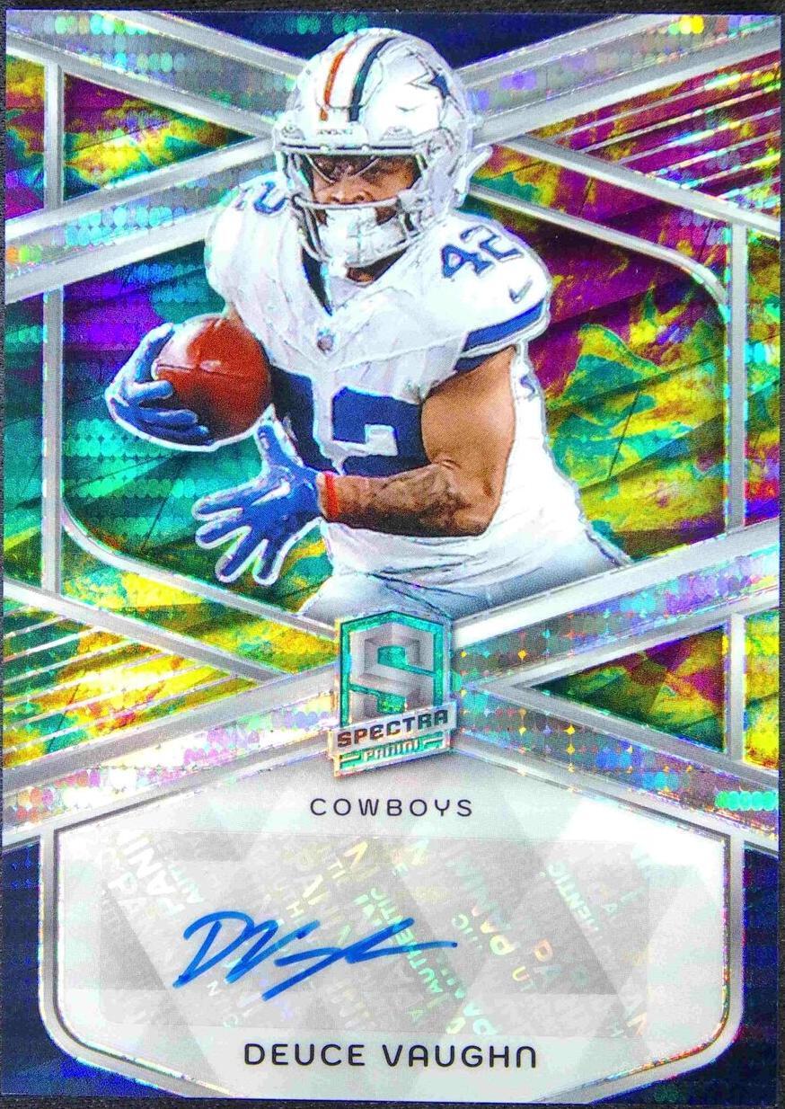 2024 Panini Spectra - Signatures Deuce Vaughn #SIG-14 Celestial Prizm ...