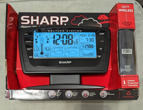 Sharp Weather Station Spc502 | Sharp Atomic Clock Weather Station Sharp Weather Station Spc502 | Sharp Atomic Clock Weather Station
