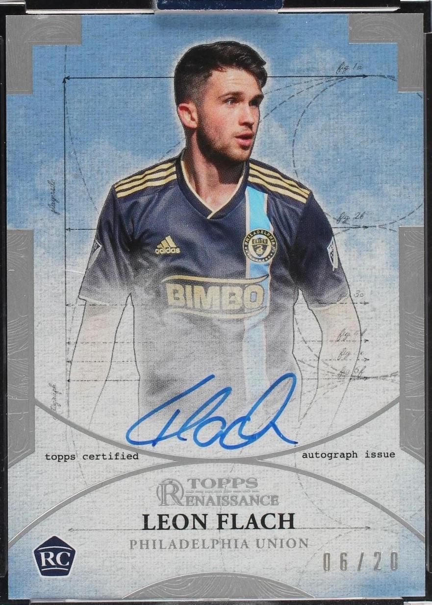 2022 Topps Renaissance MLS - Renaissance Engravements Autographs Leon Flach #EA-LF9 /20 (AU, RC ...