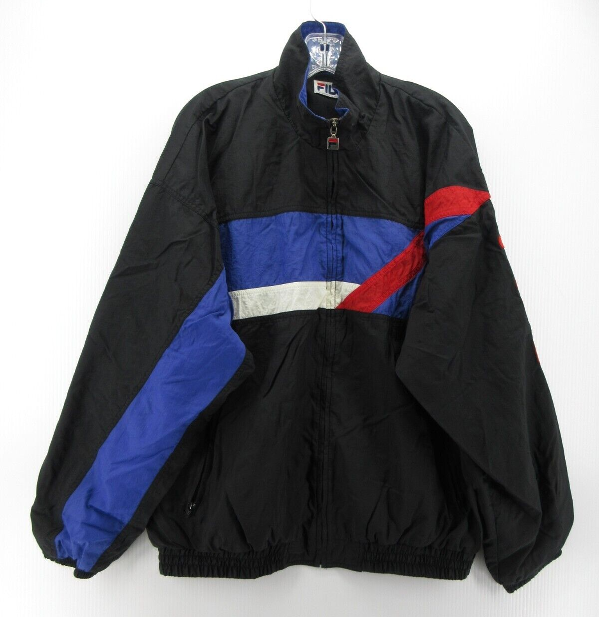 VINTAGE Fila Jacket Men XL Black Bomber Track Coat VINTAGE Fila Jacket Men XL Black Bomber Track Coat