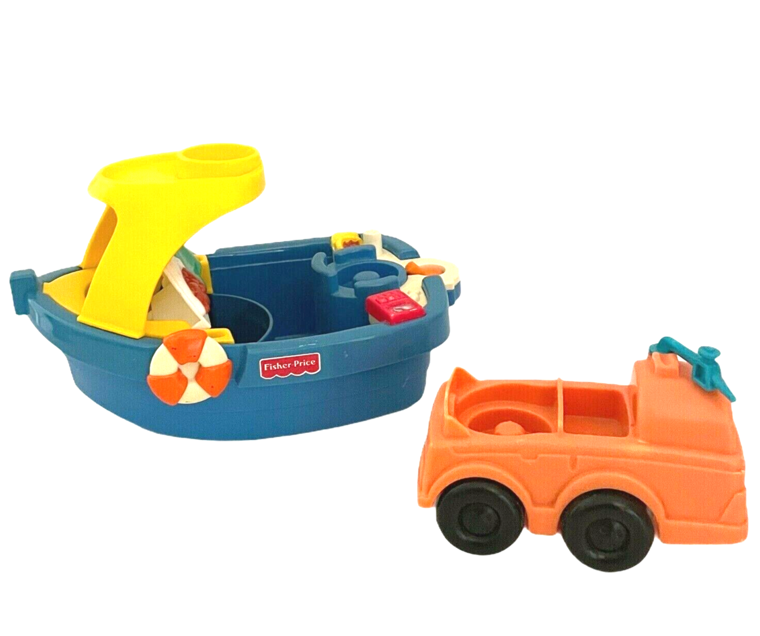 Ensemble de voiture camion de pompiers vintage annees 90 Fisher prix bateau pour