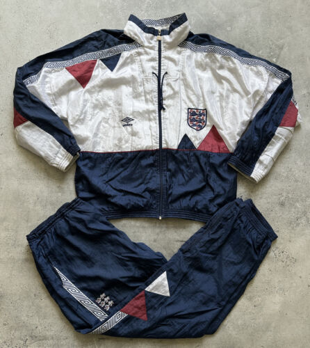 ENGLAND 1990 1992 TRAINING FOOTBALL TRACKSUIT RETRO UMBRO ENGLAND 1990 1992 TRAINING FOOTBALL TRACKSUIT RETRO UMBRO