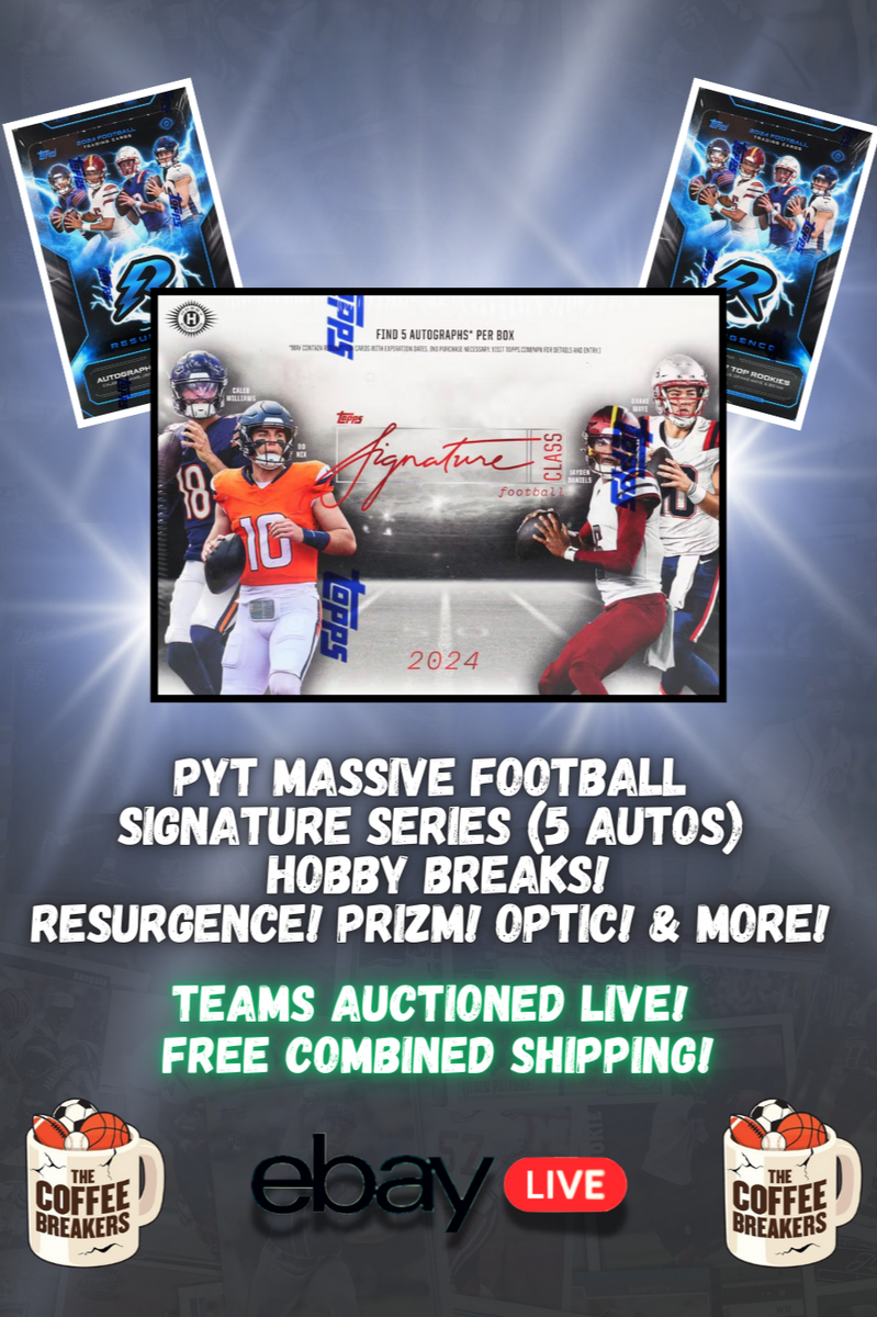 PYT MASSIVE SIGNATURE SERIES FOOTBALL HOBBY BREAK! 5 AUTOS! TEAMS LIVE ...