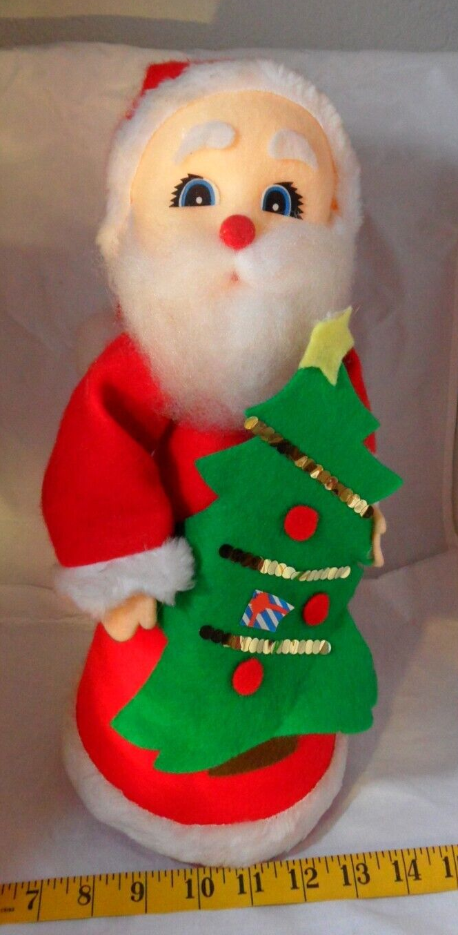 VTG Handerson Handicraft Santa Music Centerpiece Box Works VTG Handerson Handicraft Santa Music Centerpiece Box Works