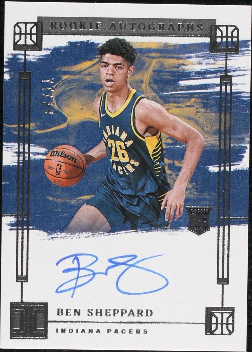 2023-24 Panini Impeccable - Rookie Autographs Ben Sheppard #RA-BEN /99 ...