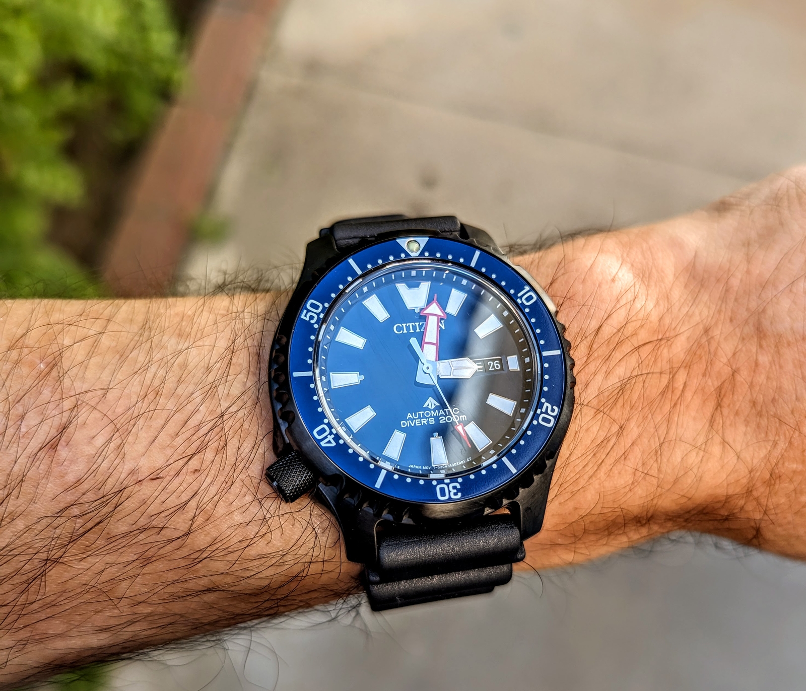 Citizen Promaster NY0158-09L Automatic Sapphire Crystal Blue Dial Diver's Watch | eBay