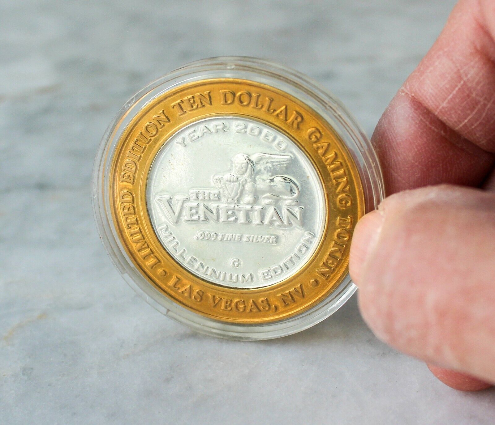 Ten Dollar Gaming Token Venetian Millennium Edition Ten Dollar Gaming Token Venetian Millennium Edition