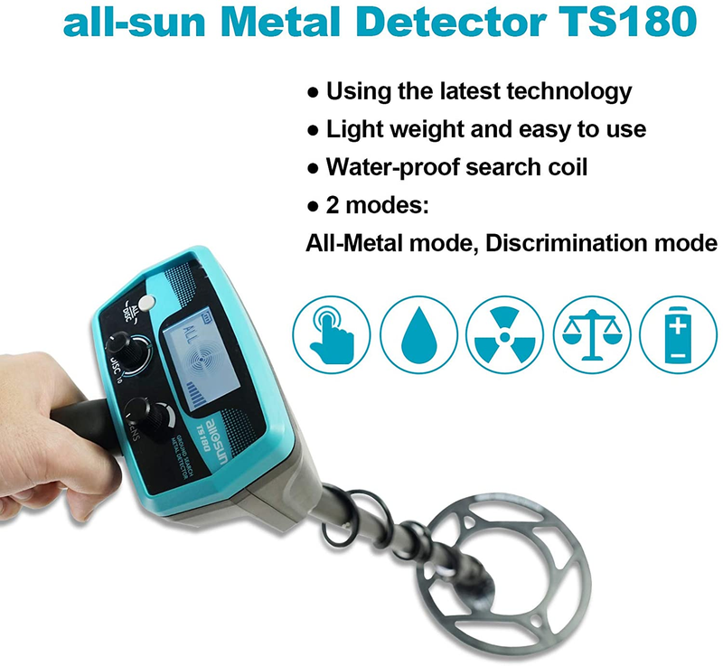 Adults Beginner Gold | Allsun Pro Metal Detector