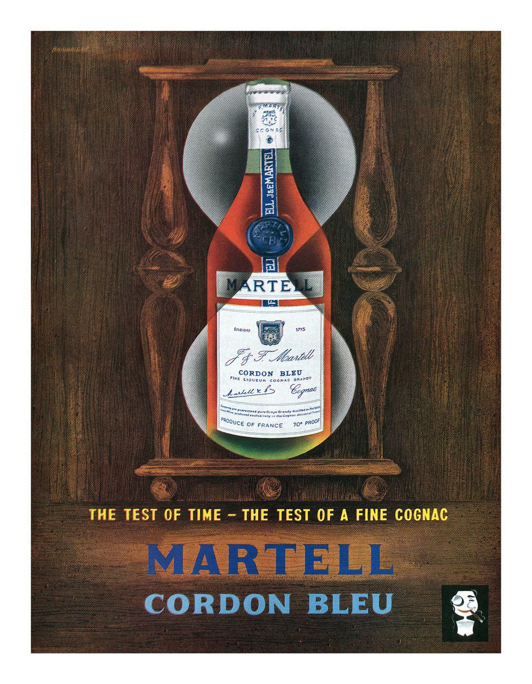 Martell Cognac Retro Advertising Poster Various Sizes | eBay
