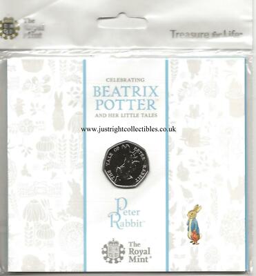 2017 Peter Rabbit 50p Coin - What's it worth? Rarity and Value in 2022
