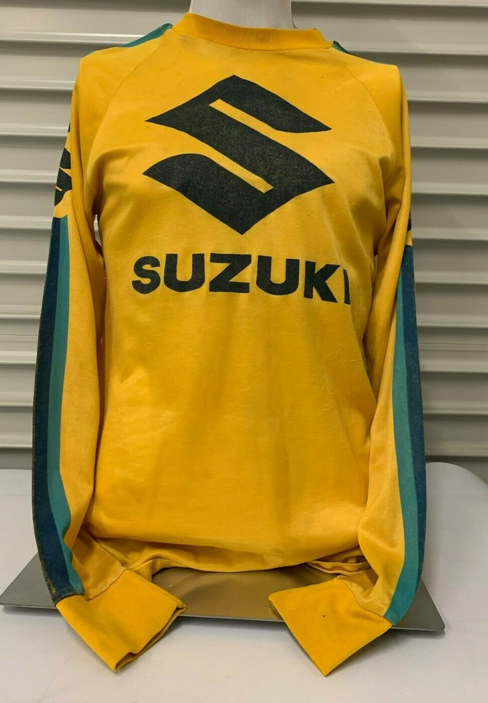VINTAGE Suzuki Motocross Jersey Dirt Bike Made USA Med VINTAGE Suzuki Motocross Jersey Dirt Bike Made USA Med
