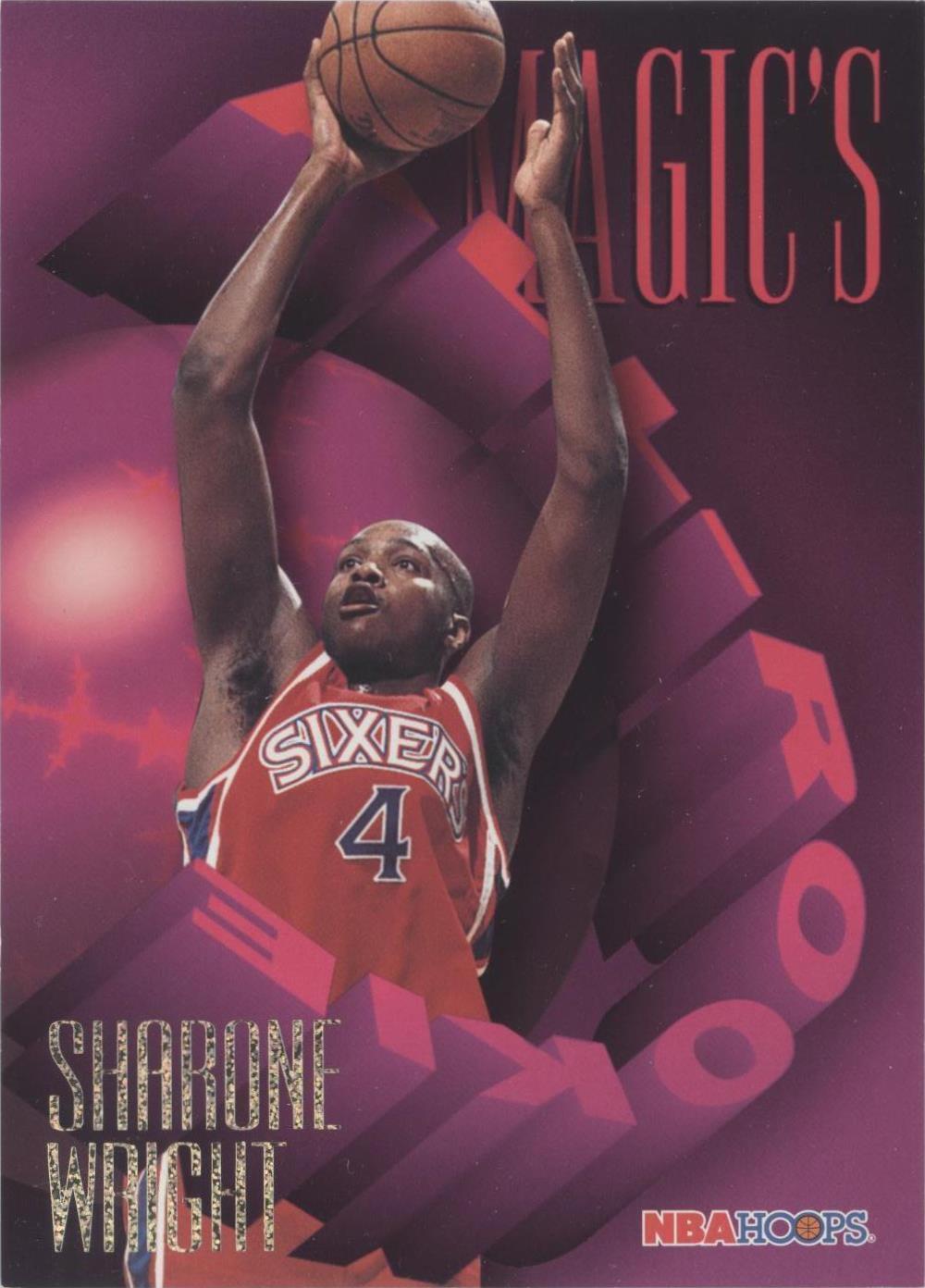 1994-95 NBA Hoops - Magic's All-Rookie Team Sharone Wright #AR-6 Jumbos ...