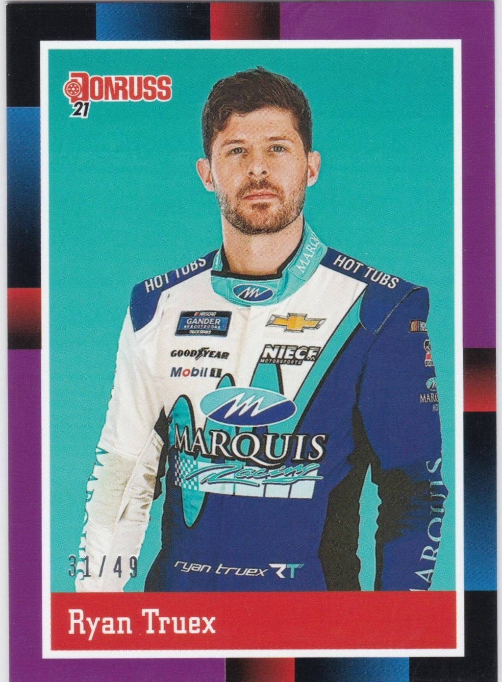 2021 Panini Donruss NASCAR - Retro 1988 Purple #133 Ryan Truex /49 for sale online | eBay