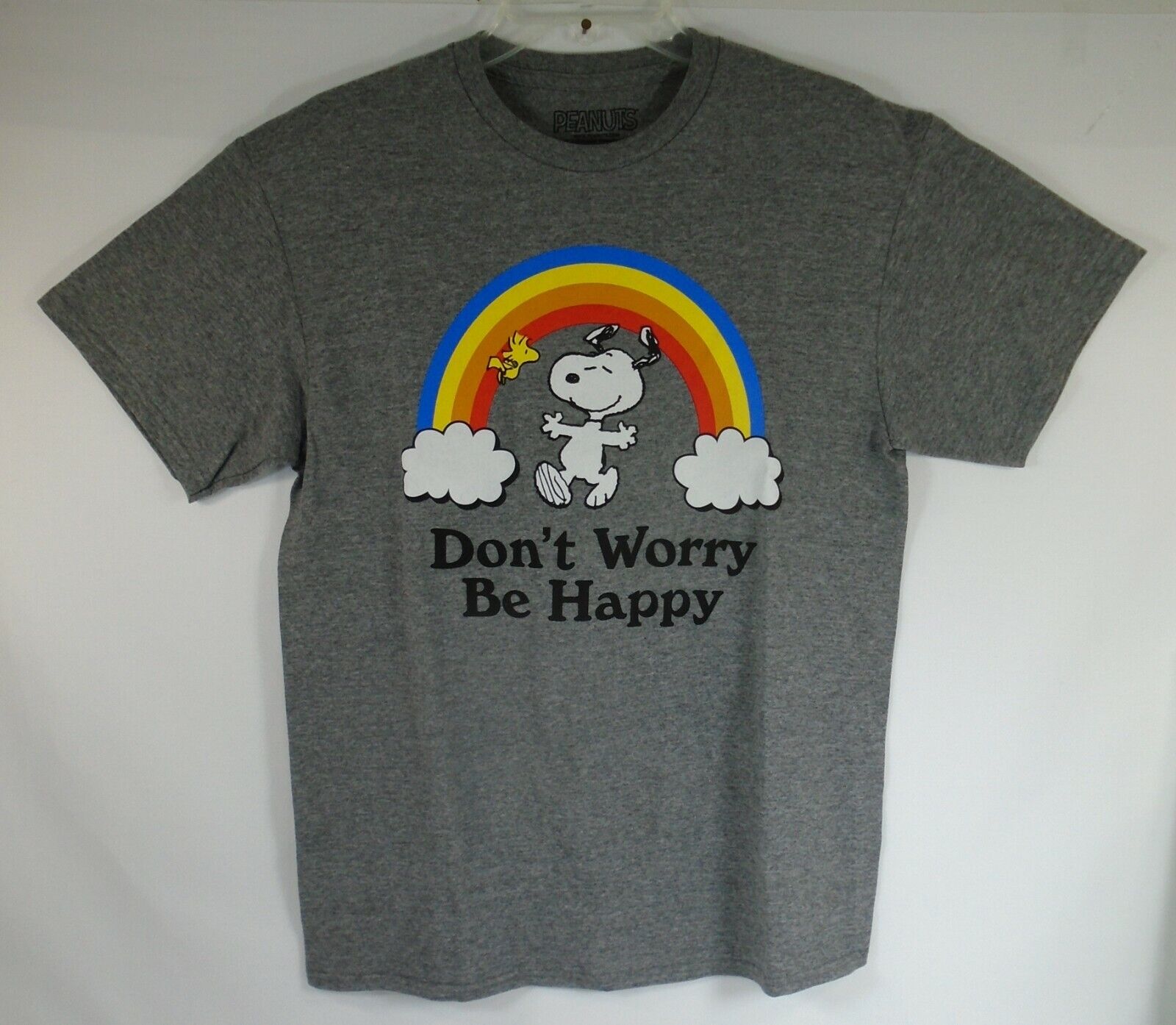 Snoopy And Woodstock Don't worry be Happy Rainbow Peanuts T Snoopy And Woodstock Don't worry be Happy Rainbow Peanuts T