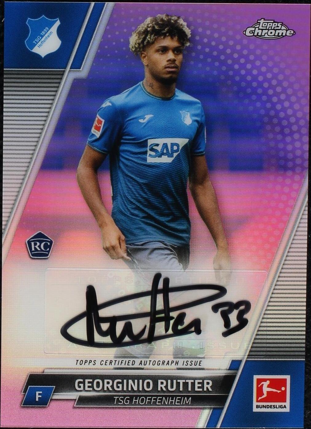 2021-22 Topps Chrome Bundesliga - Chrome Autographs Georginio Rutter # ...
