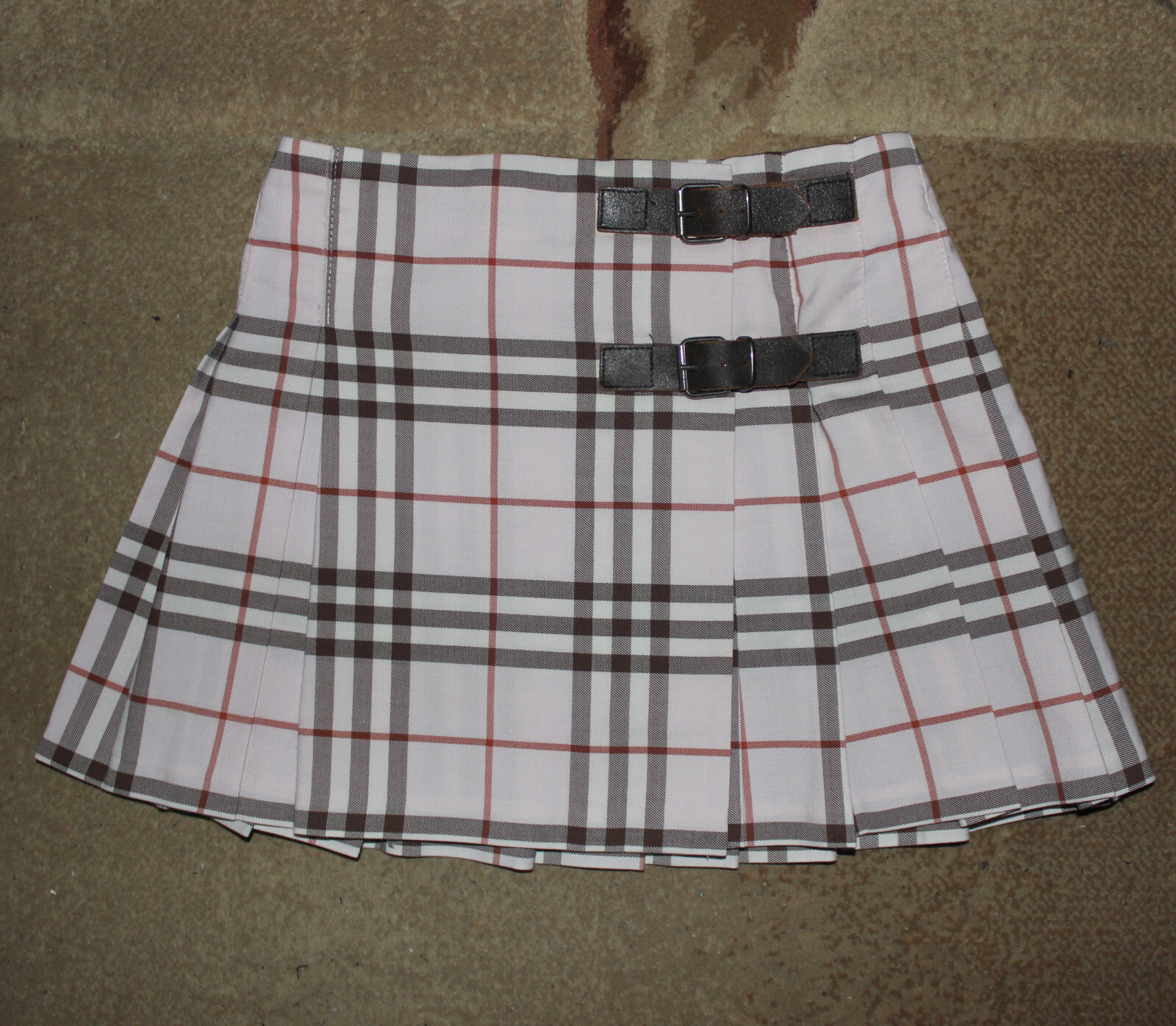 Burberry London Girls Kids Nova Check Wool Skirt - 5y Burberry London Girls Kids Nova Check Wool Skirt - 5y