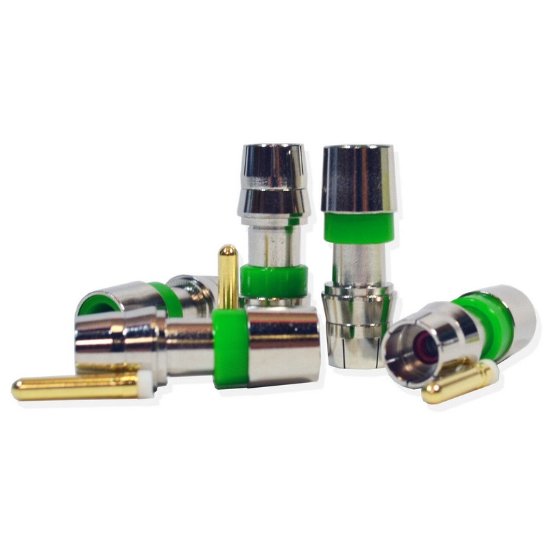 RG59 to Audio/Video RCA Cable Wire Compression Connector Adapter (10 ...