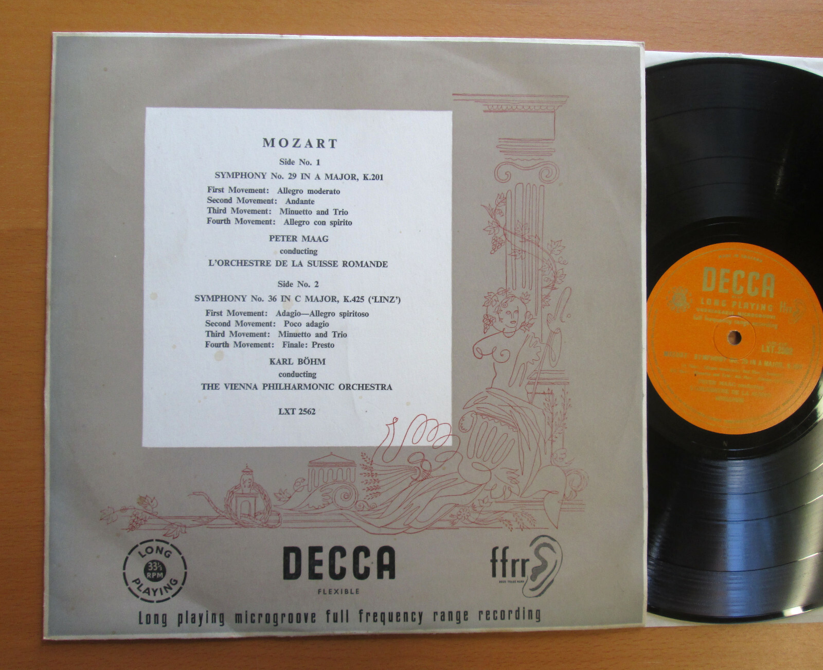 LXT 2562 ED1 Mozart Symphony 29 & 36 Peter Maag Karl Bohm EXCELLENT Decca O/GのeBay公認海外通販｜セカイモン